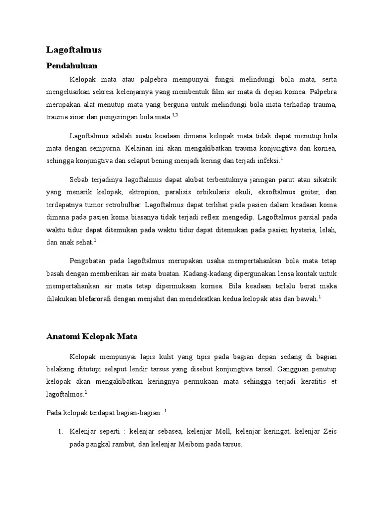 Lagoftalmus | PDF