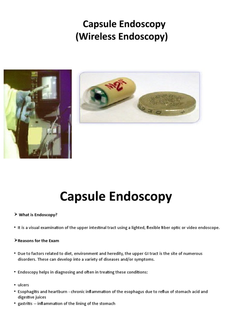 Capsule Endos | PDF | Endoscopy | Gastrointestinal Tract