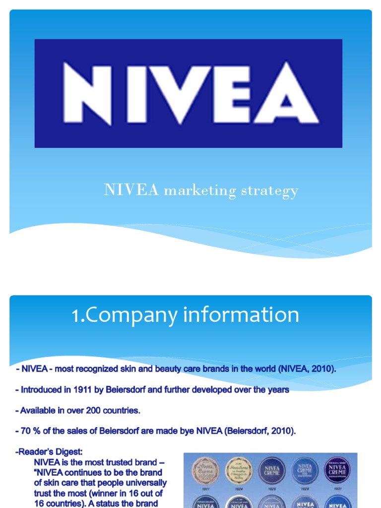 Presentation Nivea | PDF | Marketing Strategy | Marketing