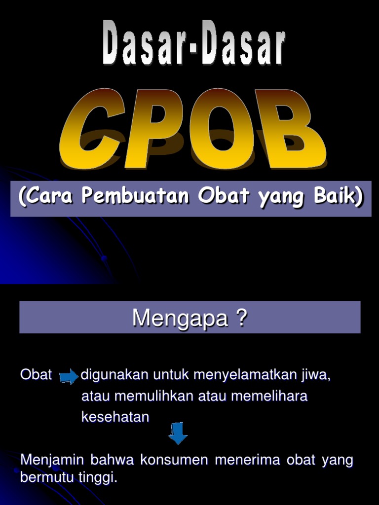 CPOB + Plus Perhitungan Formulasi | PDF