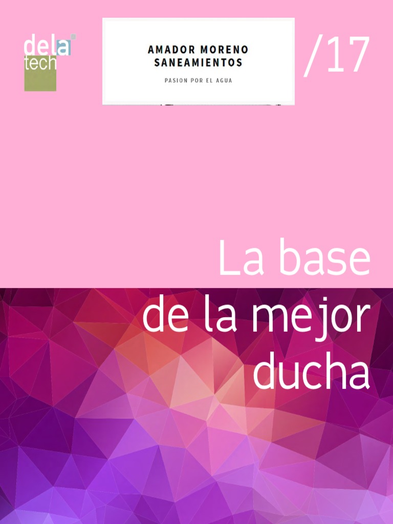 Delatech Platos Ducha-Saneamientos | PDF | Ducha | Polimetacrilato de ...