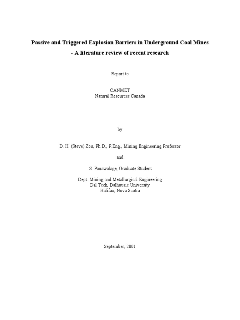Stone Dust Barriers | PDF | Ultraviolet | Explosion