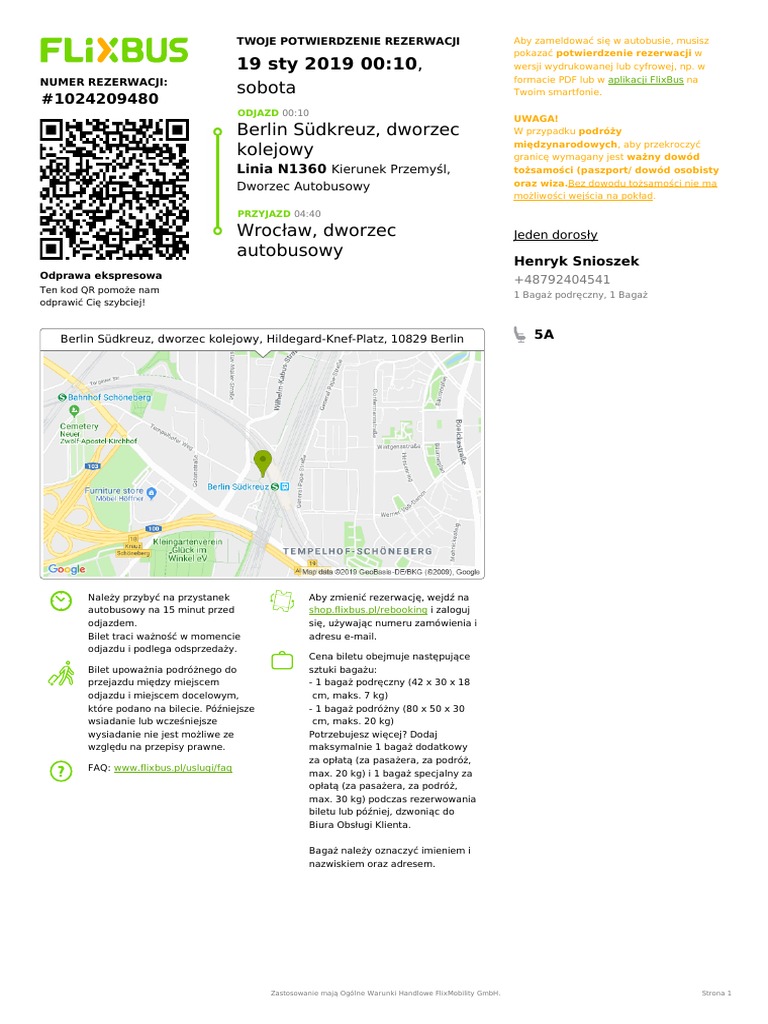 FLIX Rezerwacja 1024209480 | PDF