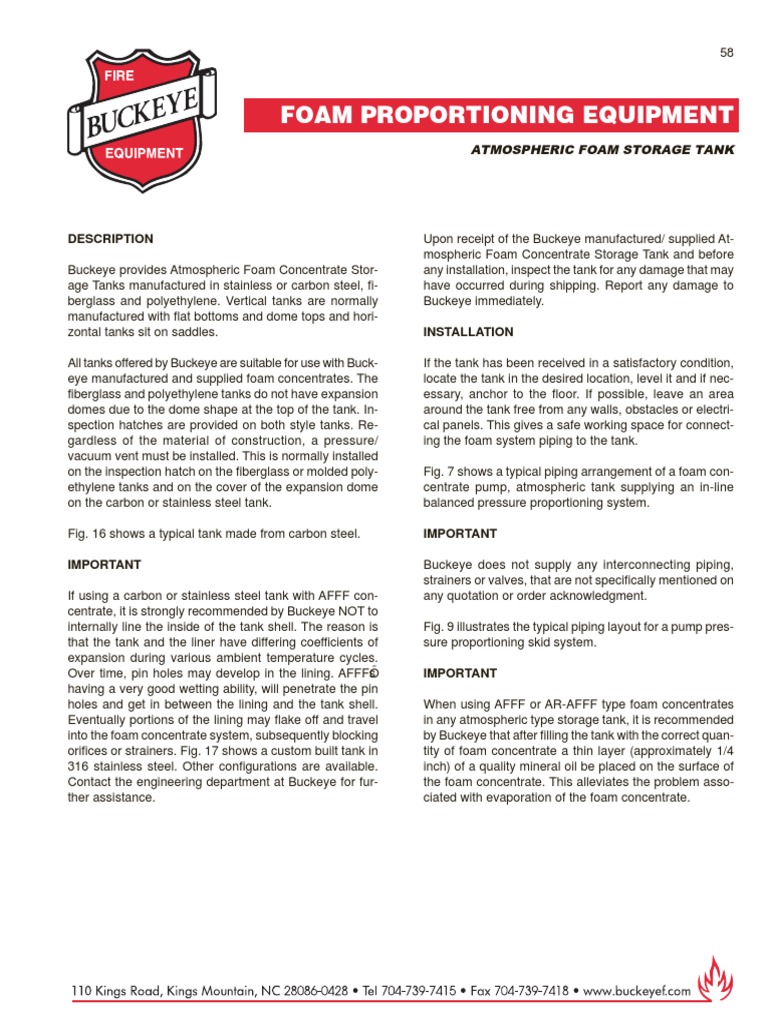 Foam Storage Tank Guidelines | PDF | Fiberglass | Foam