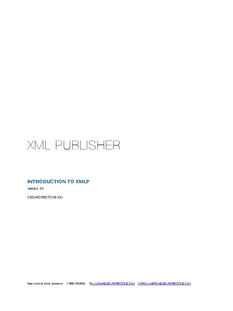 XMLP DevelopmentGuide | PDF | Xml | Application Software