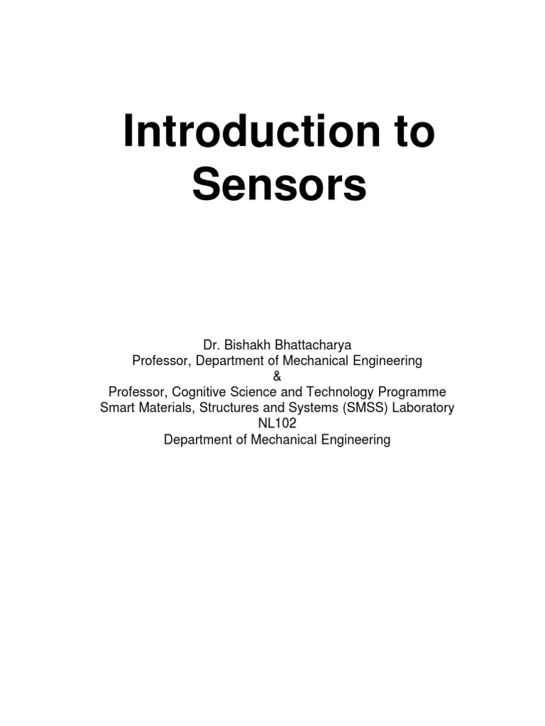 Lec2 ME772a | PDF | Sensor | Applied And Interdisciplinary Physics