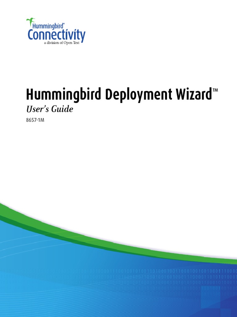 Hummingbird Deployment Wizard: User's Guide | PDF | File Transfer ...