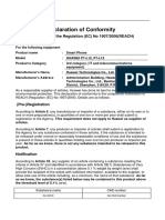 REACH Compliance Declaration Template | PDF | Finance & Money Management
