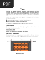 Tipos de Vigas, Viga Peraltada, Viga Chata - Etc | PDF