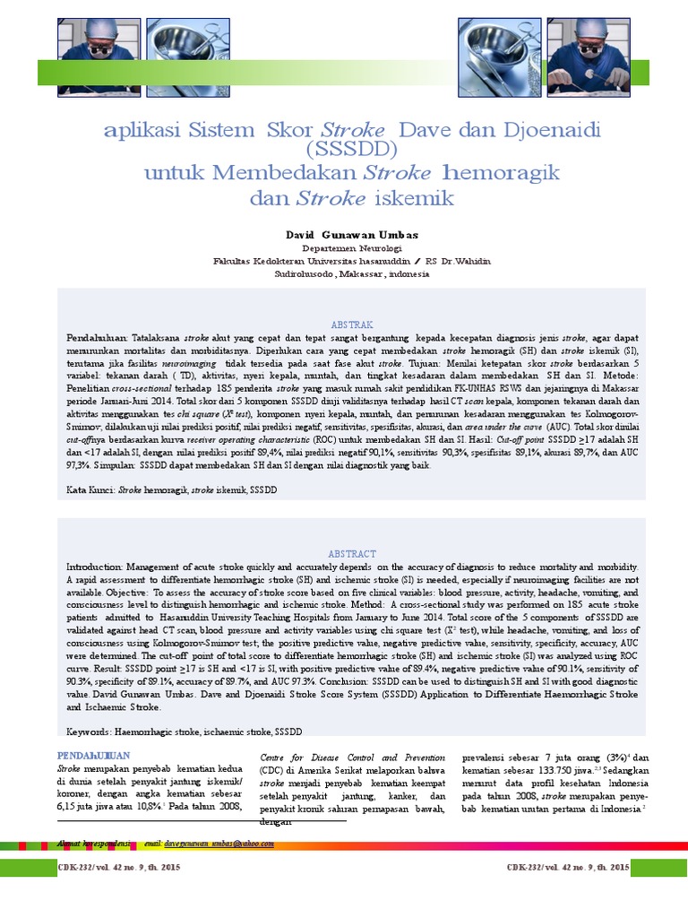 Siriraj Stroke Score | PDF