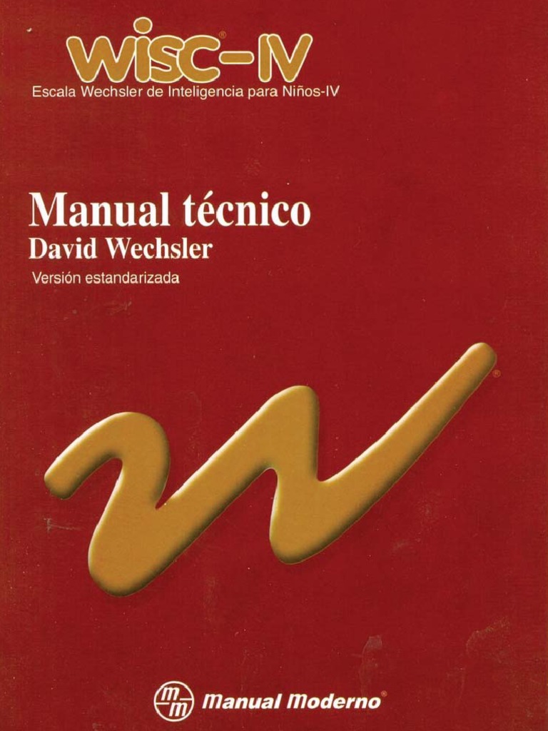 Manual Test (WISC-IV) (Manual Moderno) PDF | PDF