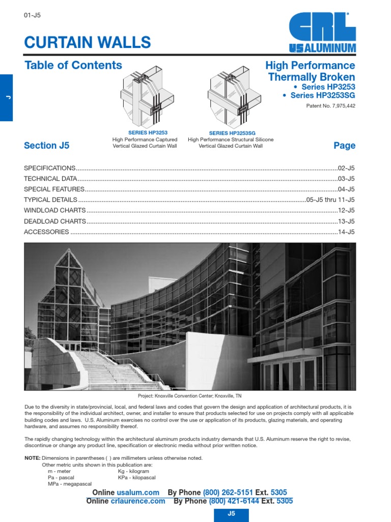 Curtain Wall Mullion Specifications | PDF | Building | Materials