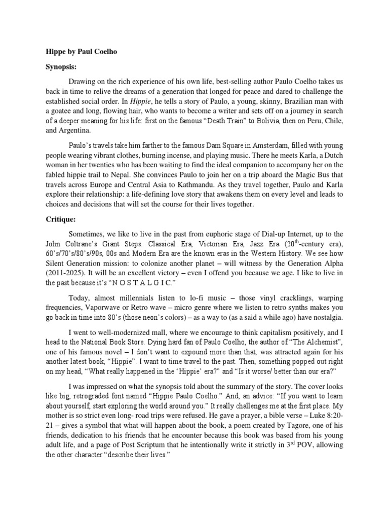 Hippe by Paul Coelho | PDF | Hippie | Narration