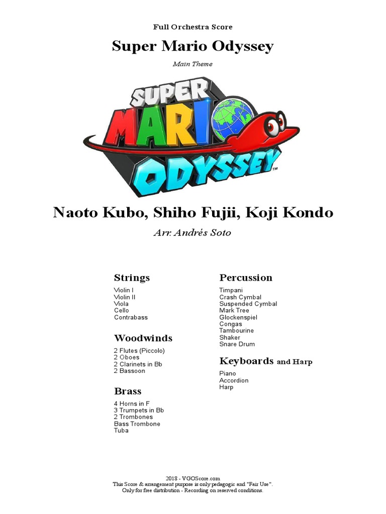 Super Mario Odyssey Main Theme | PDF