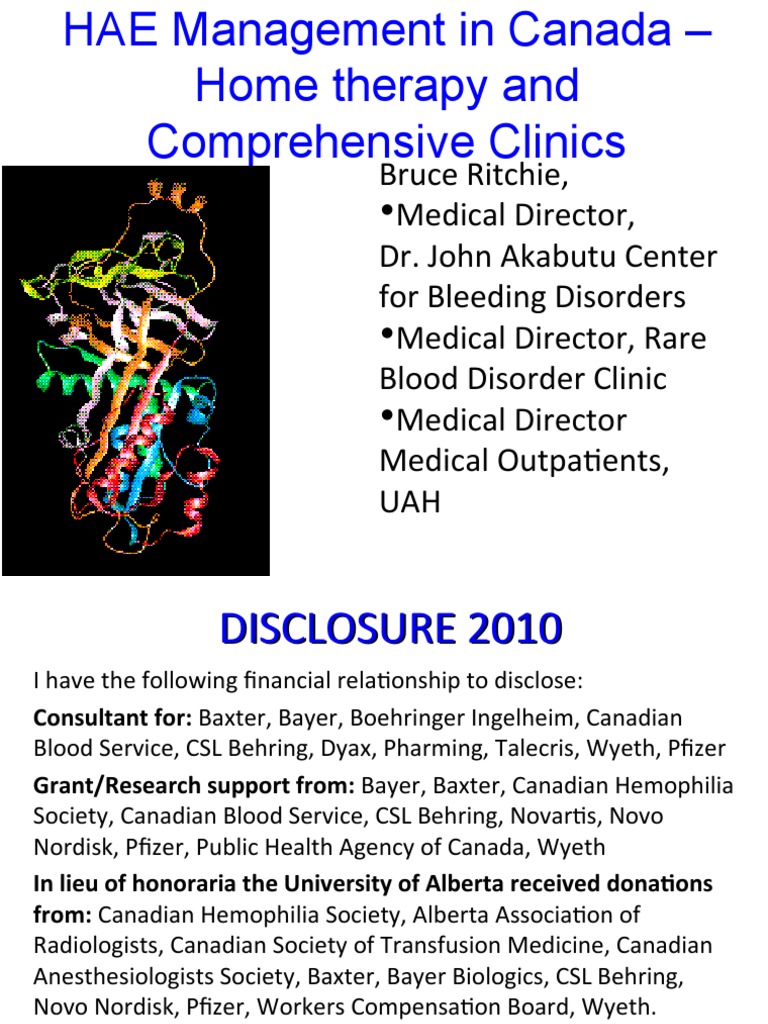 HAE Management and Clinics in Canada | PDF | Medical Specialties ...
