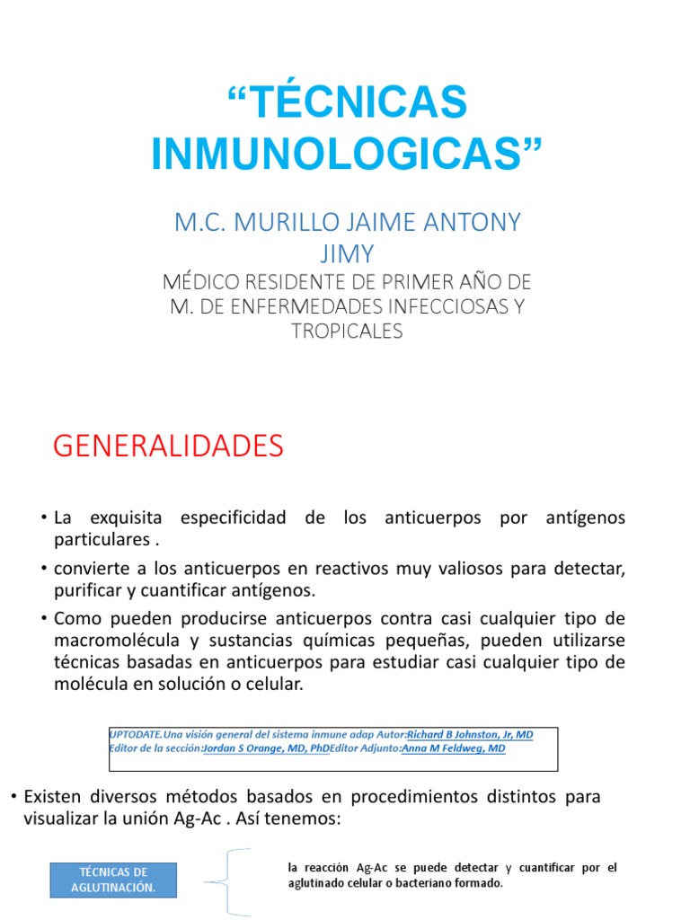 Tecnicas Inmunologicas | PDF | Citometría | Elisa