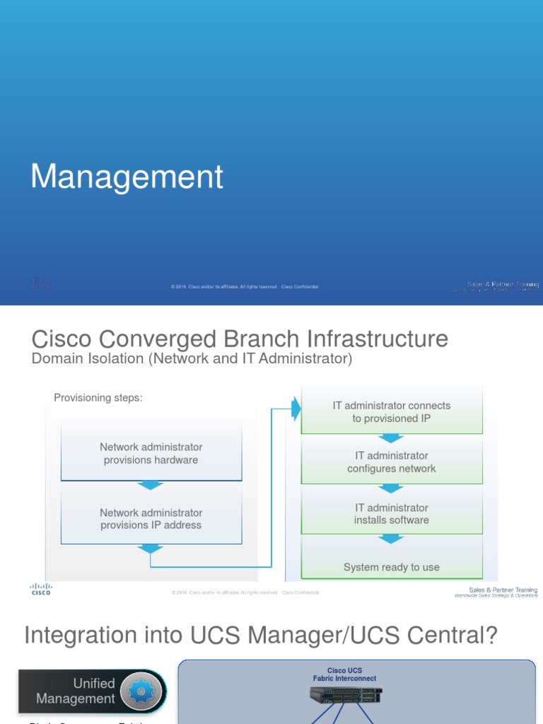 UCS E Series Overview Part 3 Management Use Cases and Success Stories ...