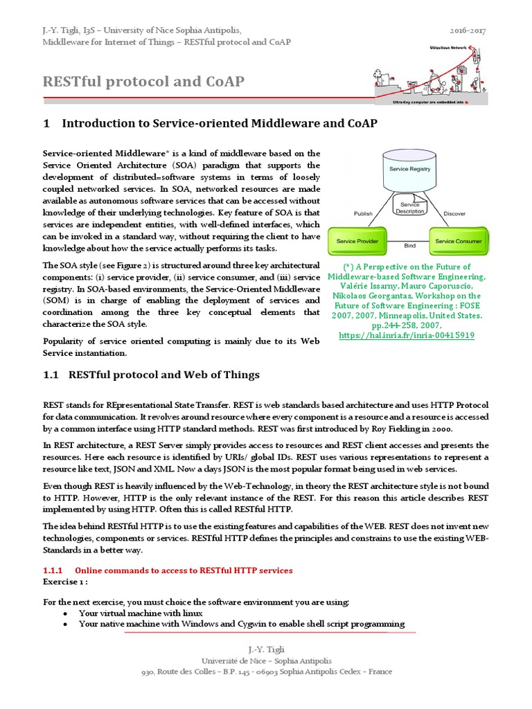 RESTful Protocol and CoAP | PDF | Service Oriented Architecture ... RESTful Protocol and CoAP | PDF | Service Oriented Architecture ...