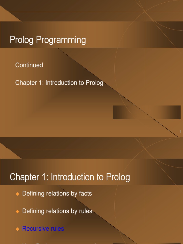 An In-Depth Introduction to Defining Relations, Rules, and Recursive Rules in Prolog Programming ...