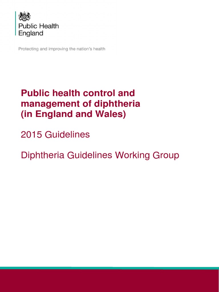 Diphtheria Guidelines Final | PDF | Infection | Public Health