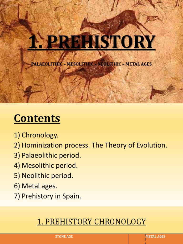 Prehistory: Palaeolithic - Mesolithic - Neolithic - Metal Ages | PDF ...