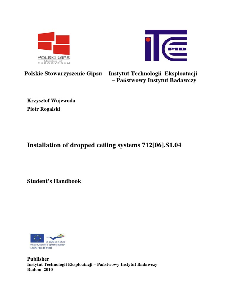 METHOD STATEMENT Gypsum Board Ceiling Gypsum Partitions Ceiling Tiles ...