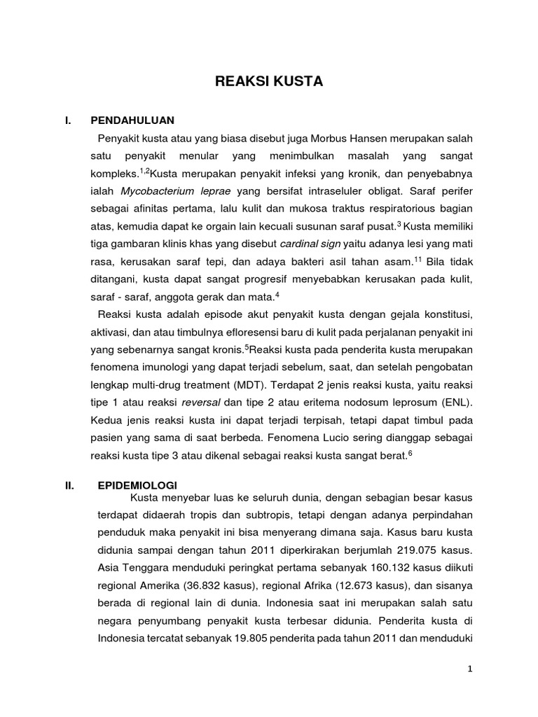 Reaksi Kusta | PDF