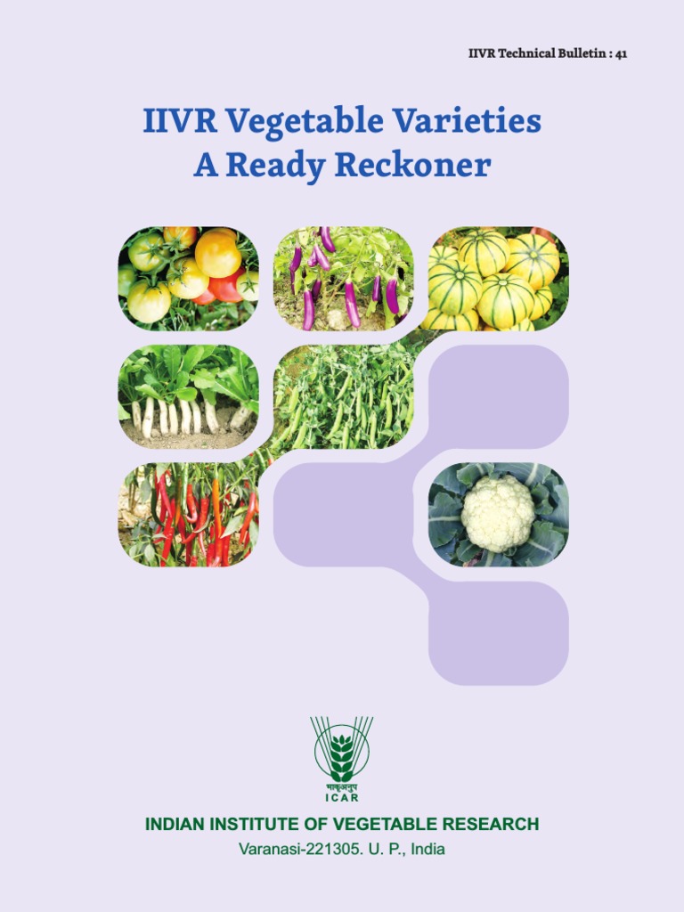 IIVR Vegetable Variety A Ready Recknor | PDF | Plant Breeding | Fruit