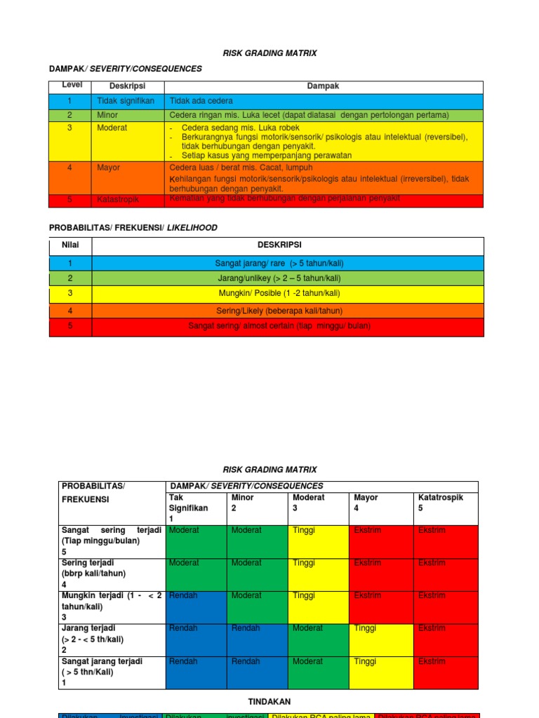 Risk Grading Matrix | PDF