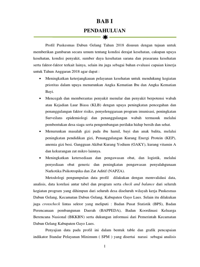 Isi Profil 2018 PKM DBG 2 | PDF