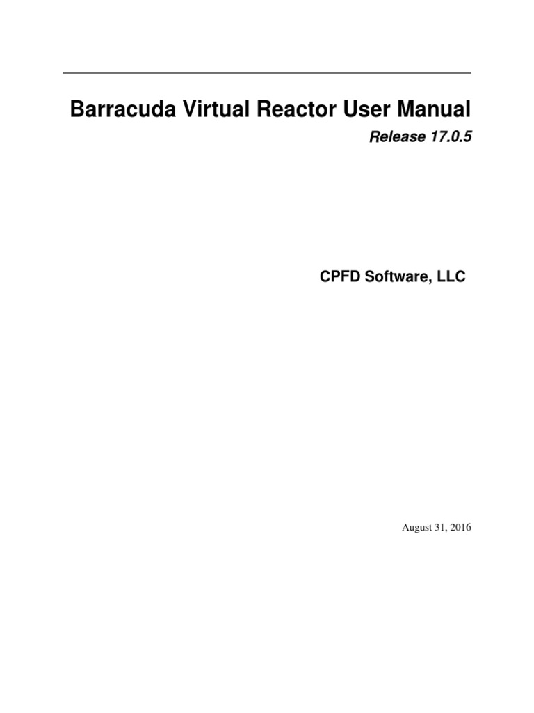 Barracuda User Manual | PDF | Graphical User Interfaces | Menu (Computing)