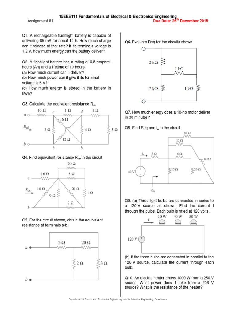 EEE | PDF | Resistor | Voltage