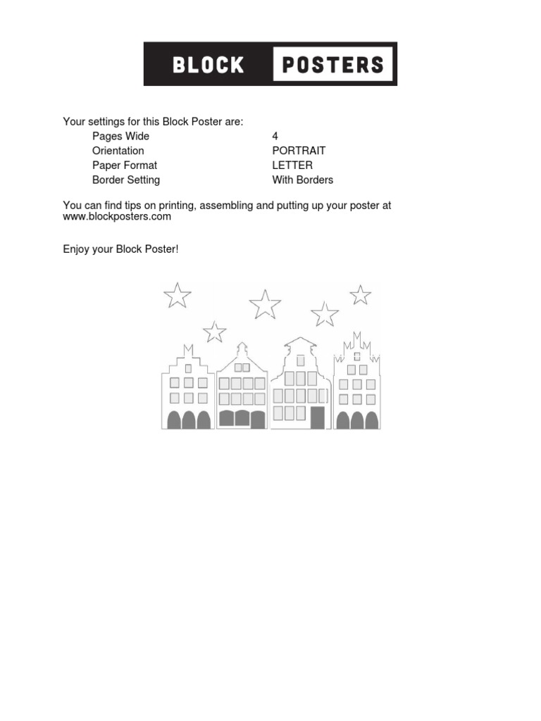 Block Poster Setup Instructions | PDF