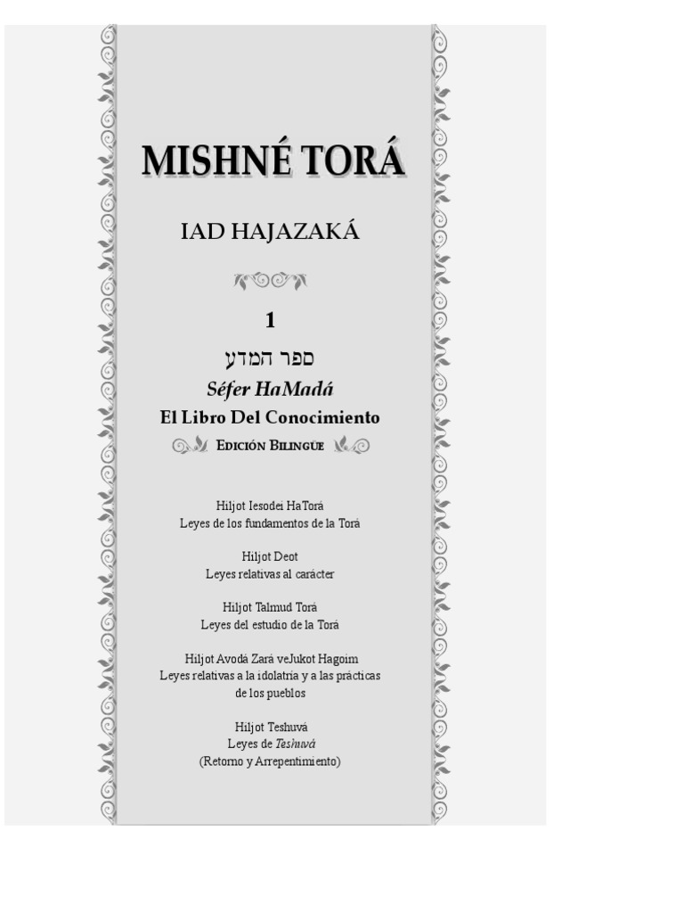 Biografía de Maimónides | PDF | Maimónides | Tora