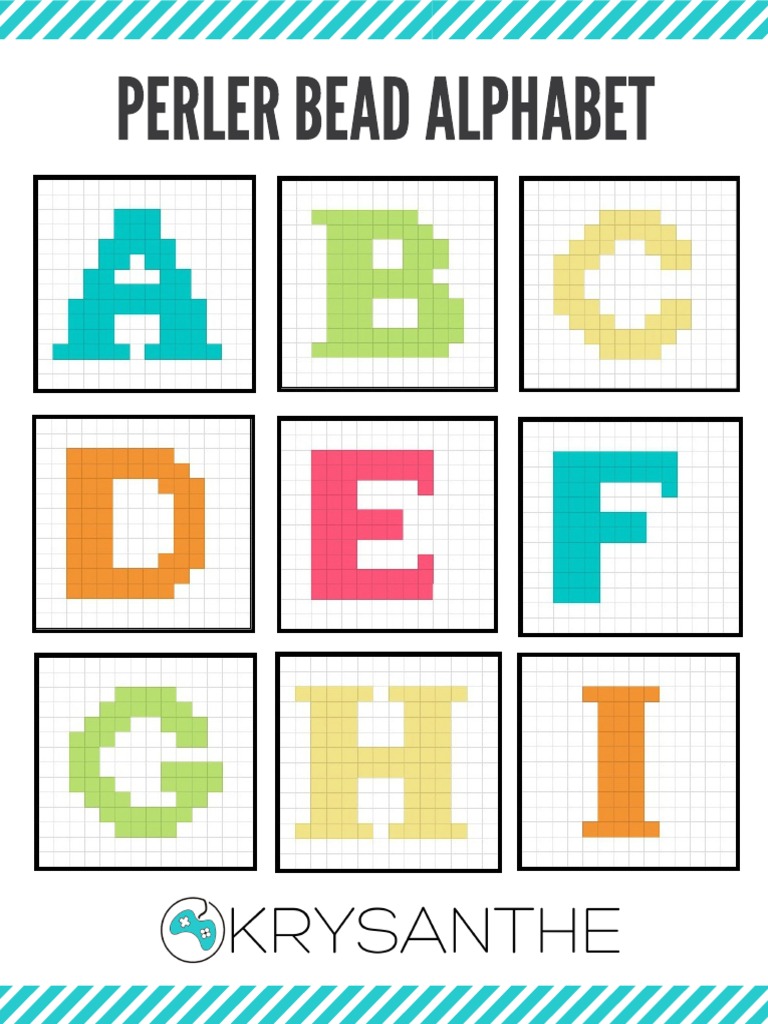 Perler Bead Alphabet | PDF