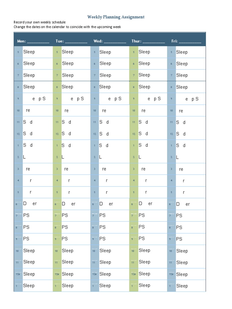 Weekly Time Management Planner | PDF | Time Management | Professional ...