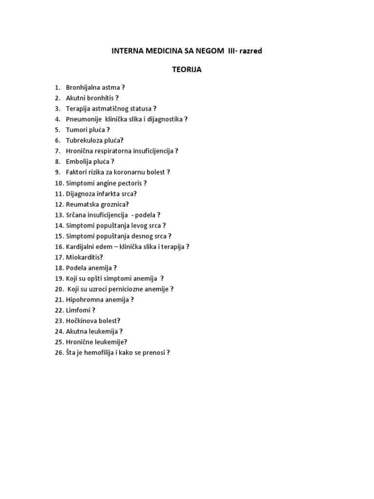 Interna - Skripta v1 | PDF