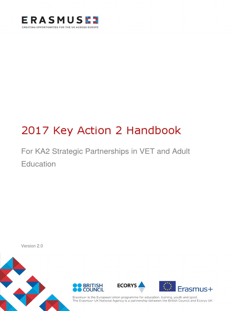 2017 KA2 AE & VET Handbook - v2.0 | PDF | Vocational Education | Evaluation