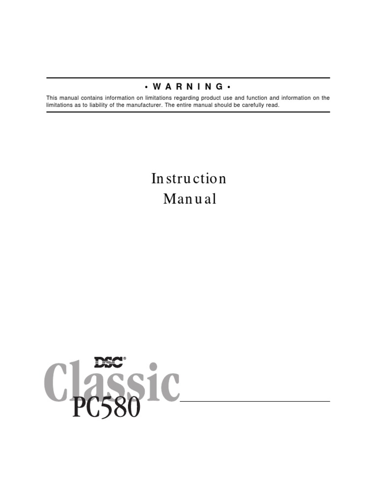 PC580 v2.1 Installation Manual 50-300 | PDF | Security Alarm | Nature