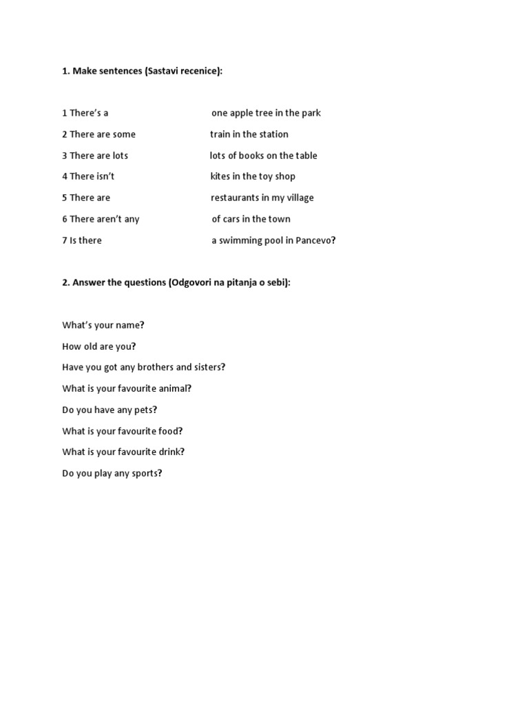English Sentence Construction Guide | PDF