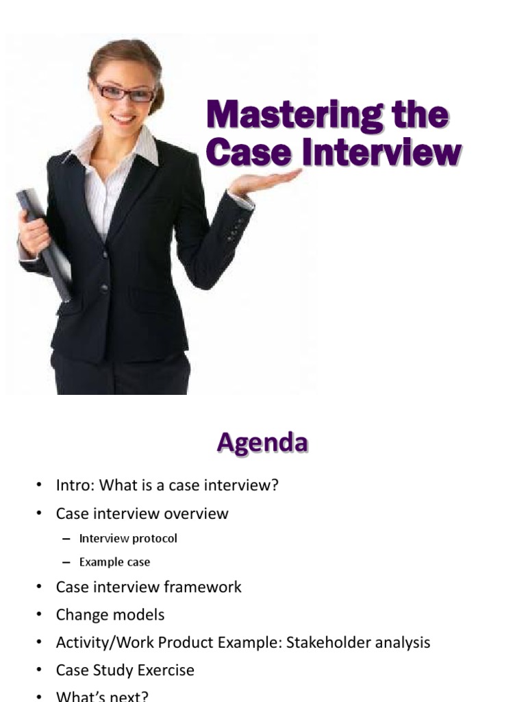 Mastering The Case Interview | PDF | Strategic Management | Change ...