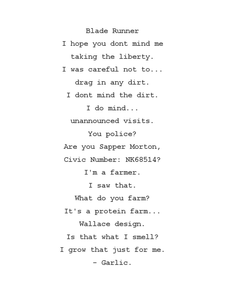 Blade Runner | PDF | Nature