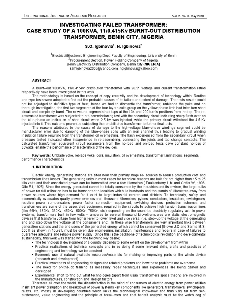 Ives Ti Gating Failed Transformer | PDF