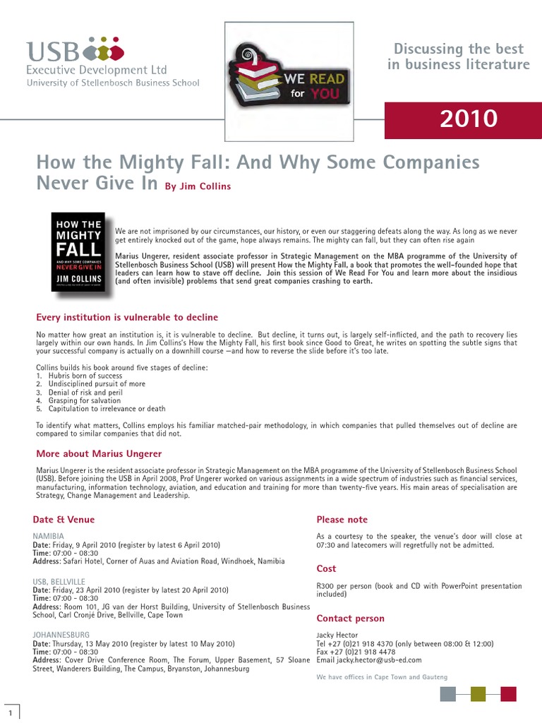 WRFY How The Mighty Fall | PDF | Business