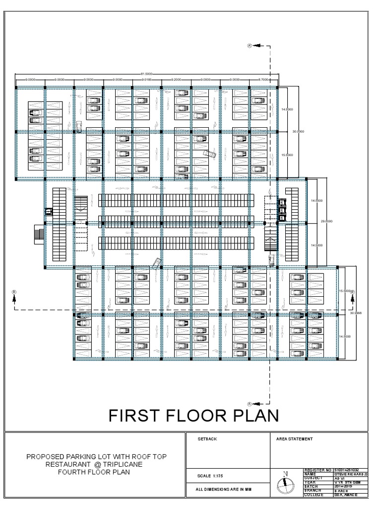 21STFloor Plan Multi Level Car Parking Model | PDF | Vehicles