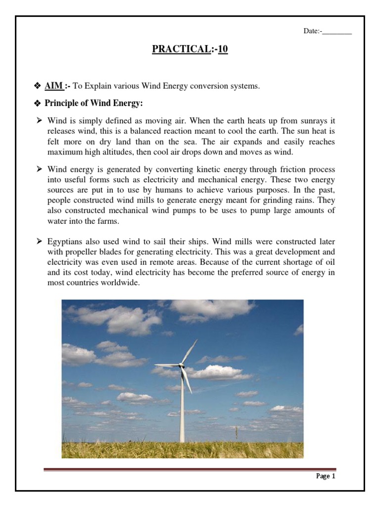 Experiment | PDF | Wind Power | Wound