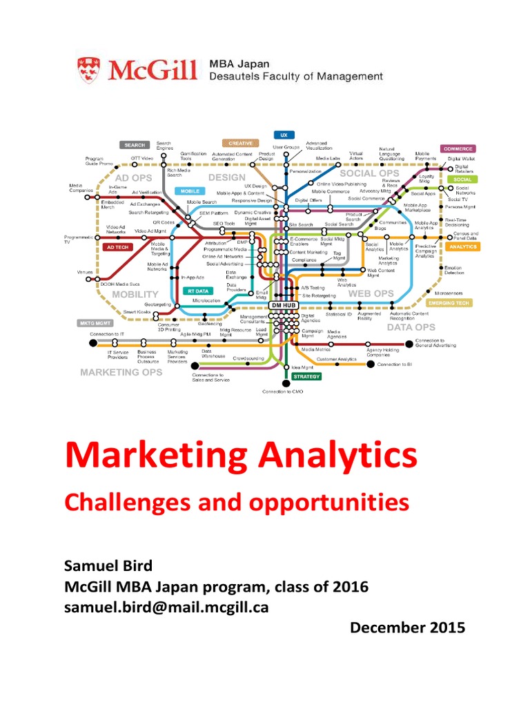 Marketing Analytics - Challenges and Opportunities - Samuel Bird ...