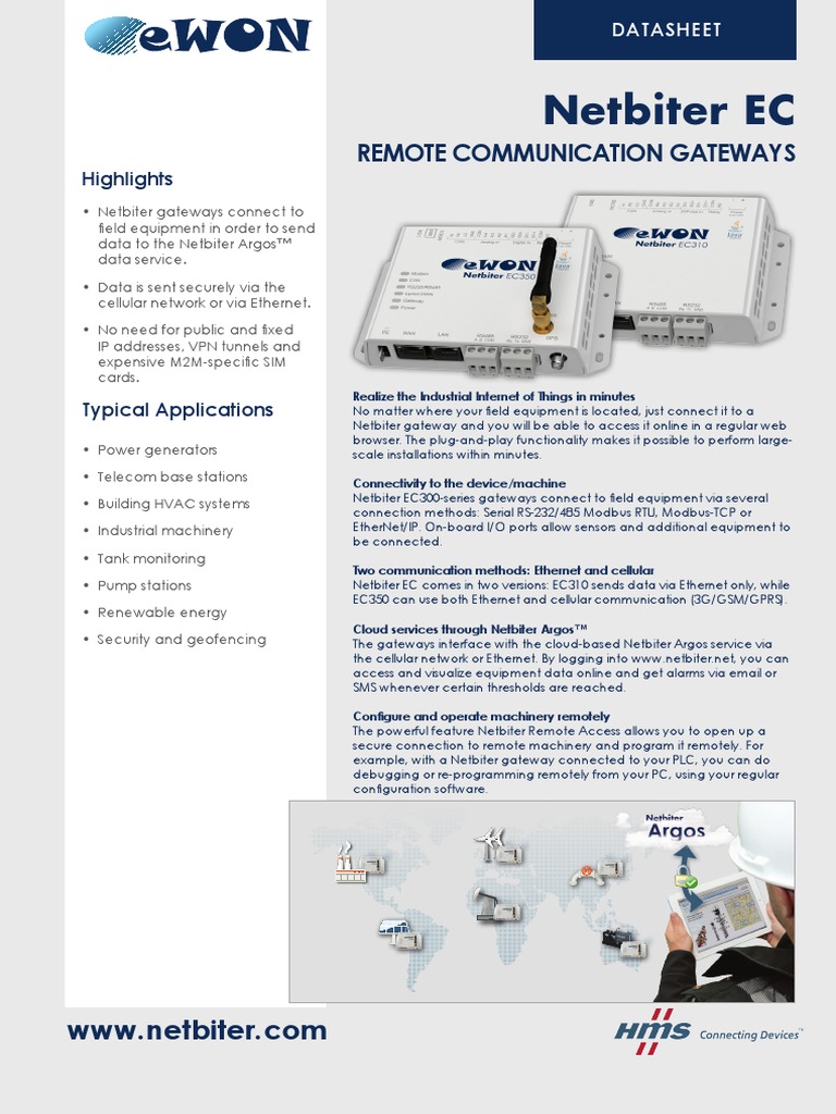 Netbiter Easyconnect Datasheet | PDF | General Packet Radio Service ...