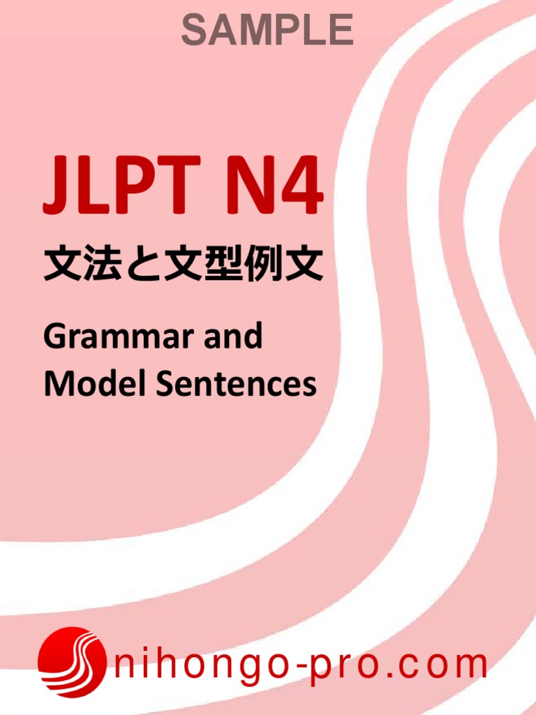 N4 Sample PDF | PDF | Japanese Language | Behavior Modification