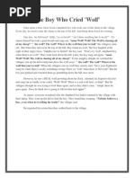 The Girl Who Cried Wolf Script | PDF